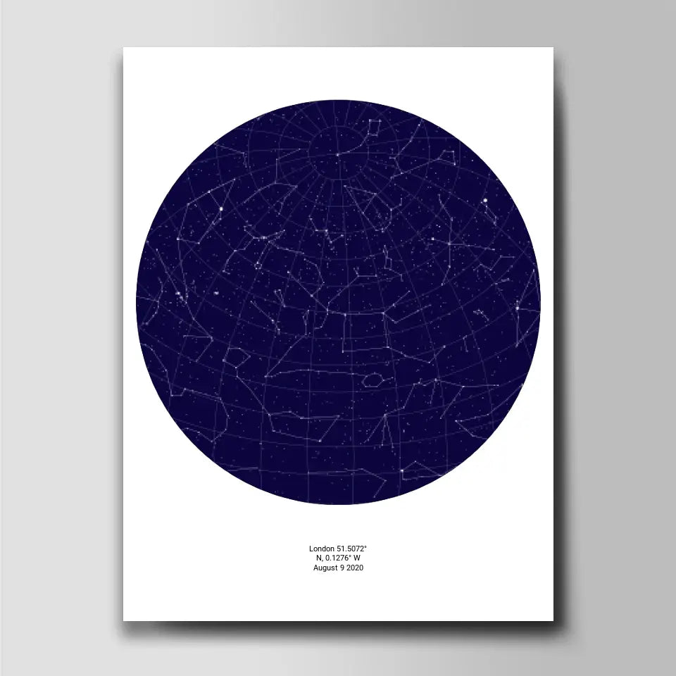Custom - Create Your Own Star Map Poster Print – WES & CO Gallery