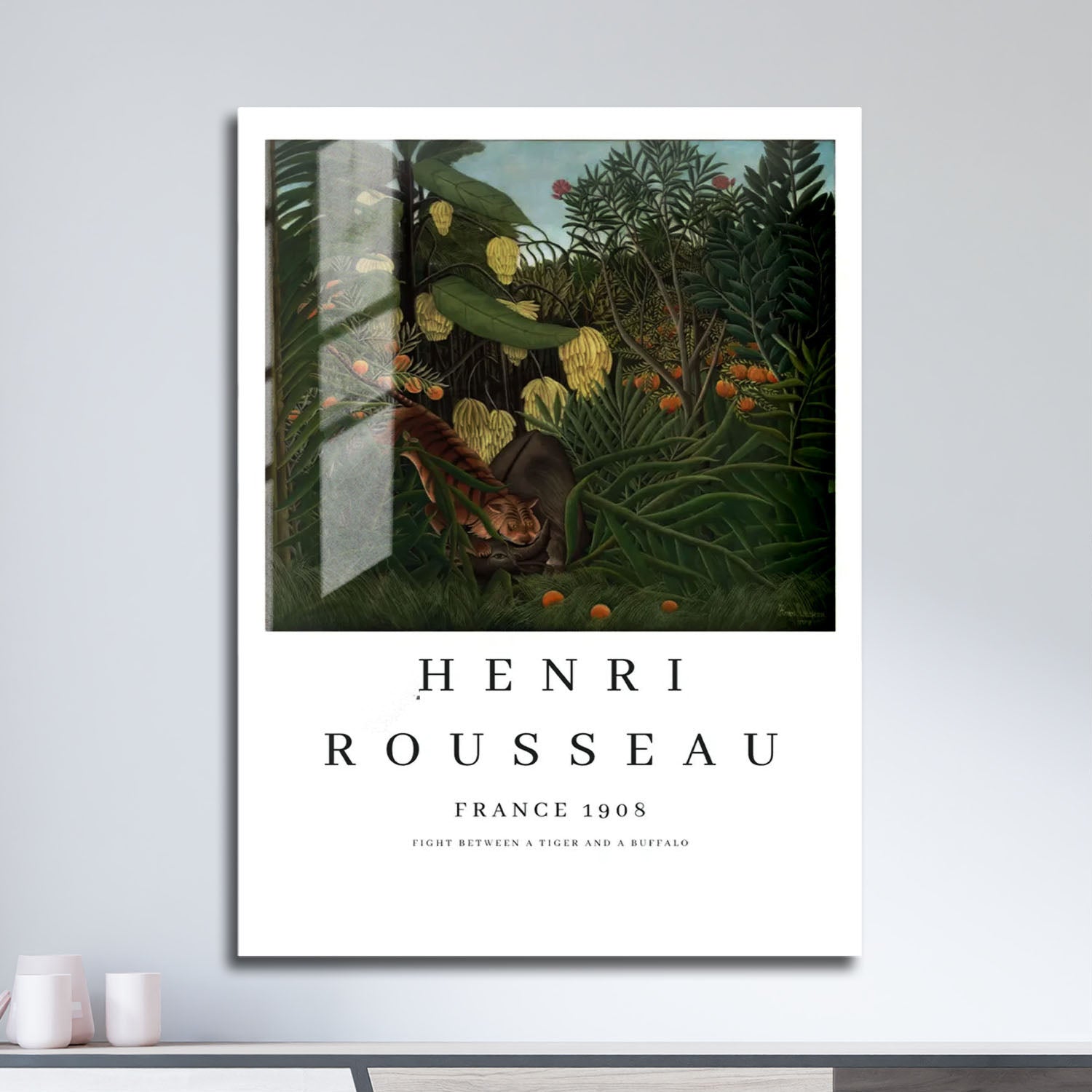 France 1908 by Henri Rousseau Metal Poster Metal Art Print – WES & CO ...