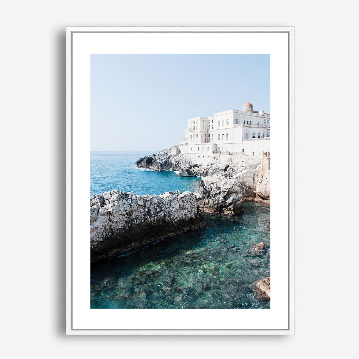 Seaside Fortress Poster Art Print – WES & CO Gallery