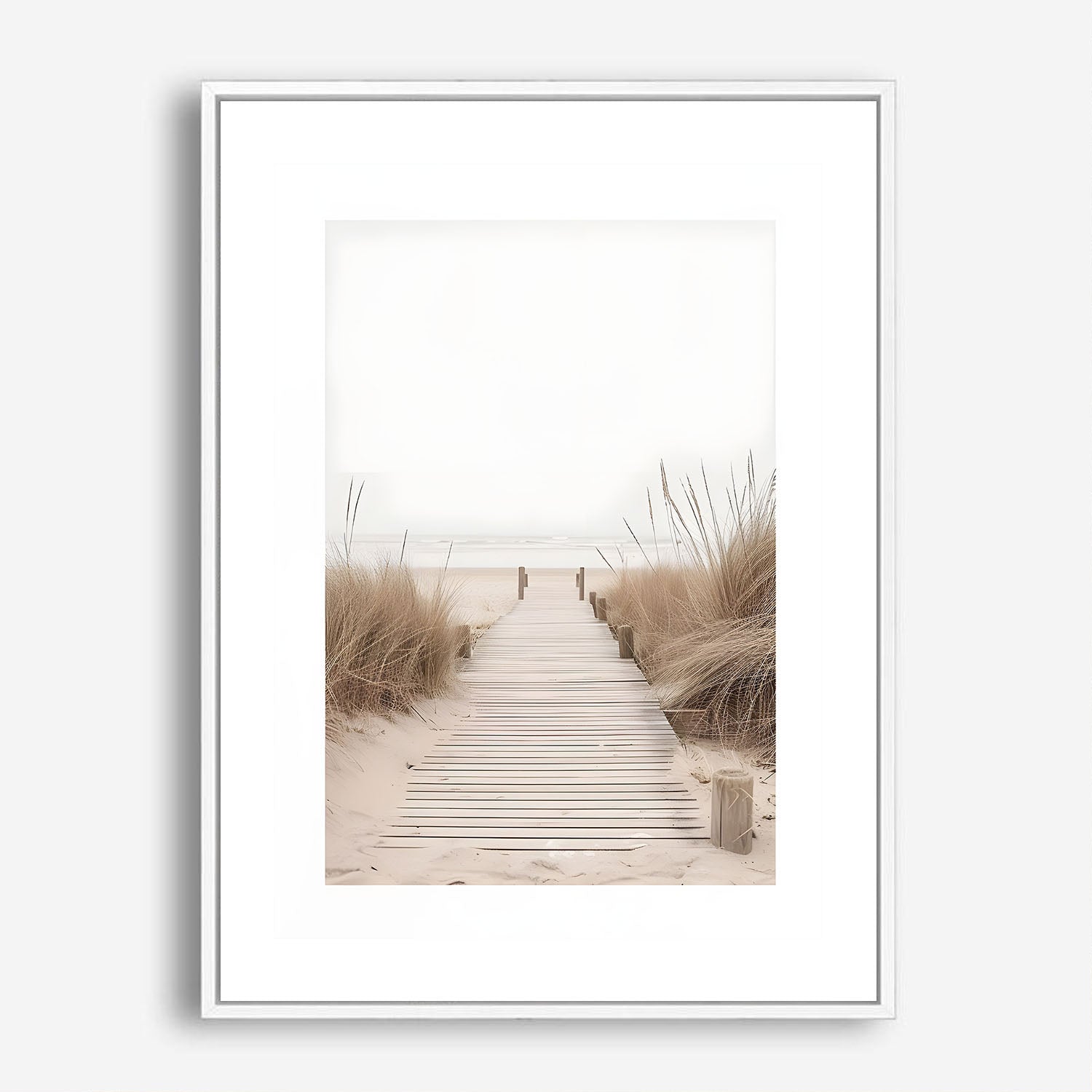 Minimalist Boardwalk Poster Art Print – WES & CO Gallery